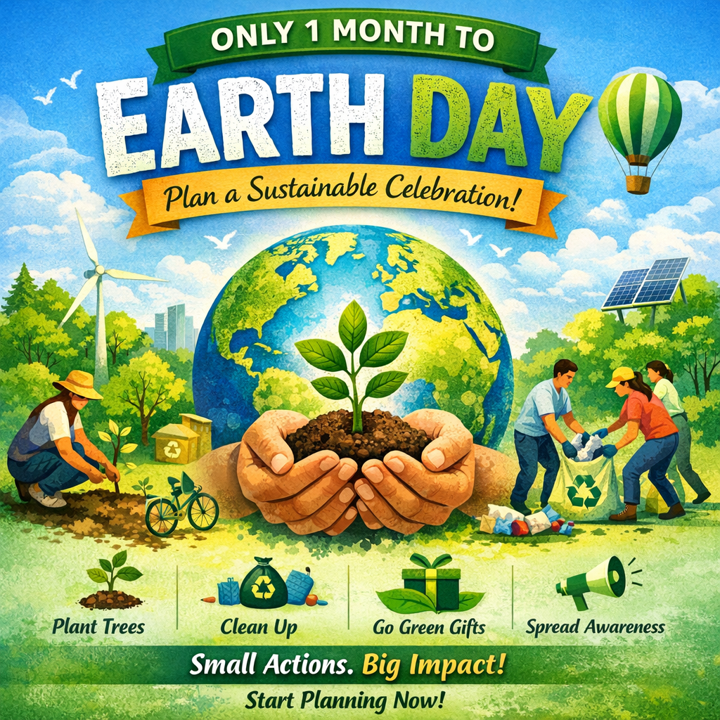 Only 1 Month to Earth Day: Sustainable Celebration Ideas for ...