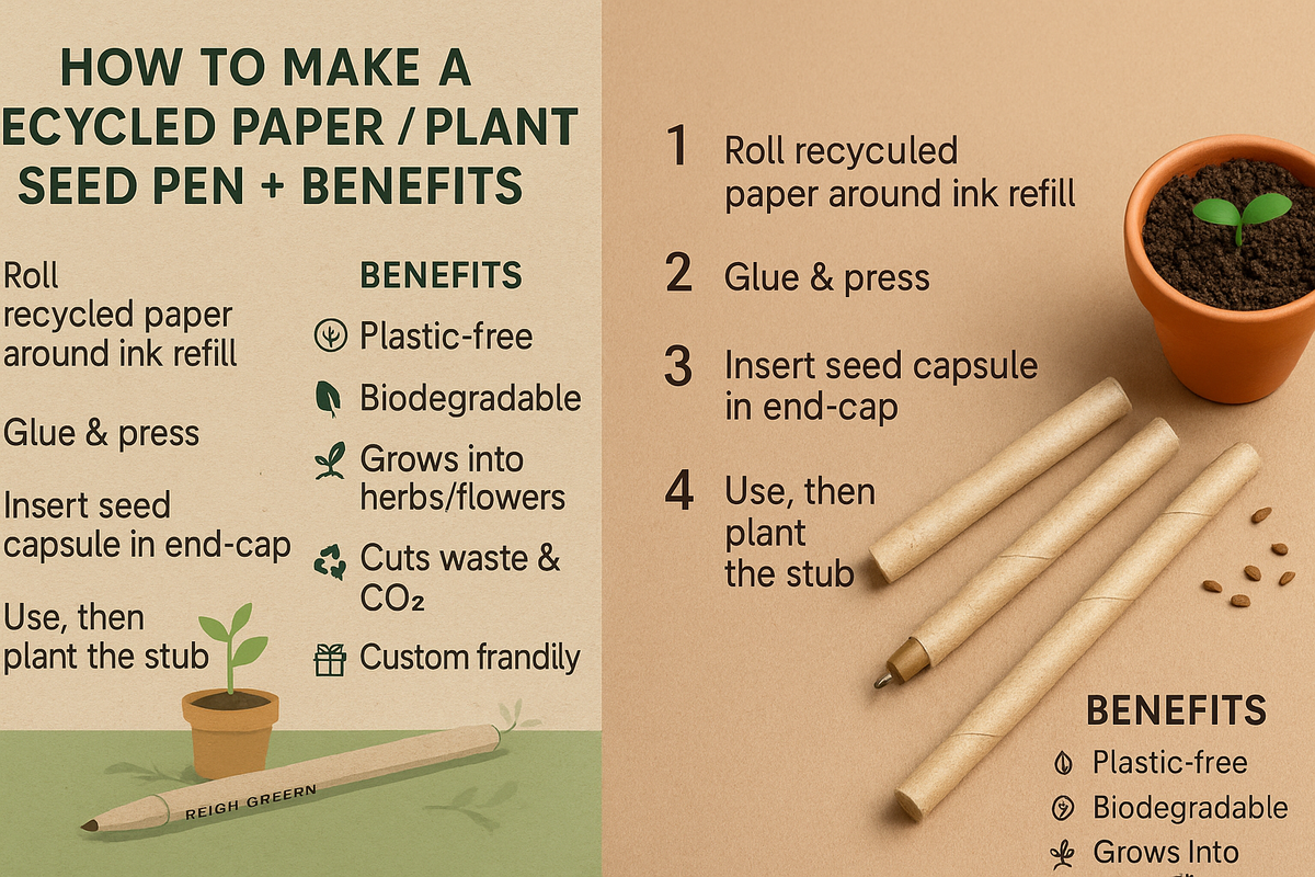 How to Make a Seed Pen: Step-by-Step Guide & Benefits for Eco Gifting ...