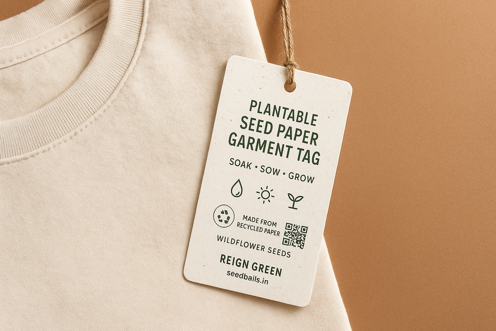 Plantable Seed Paper Garment Tags for Apparel Brands: Sustainable Tags ...
