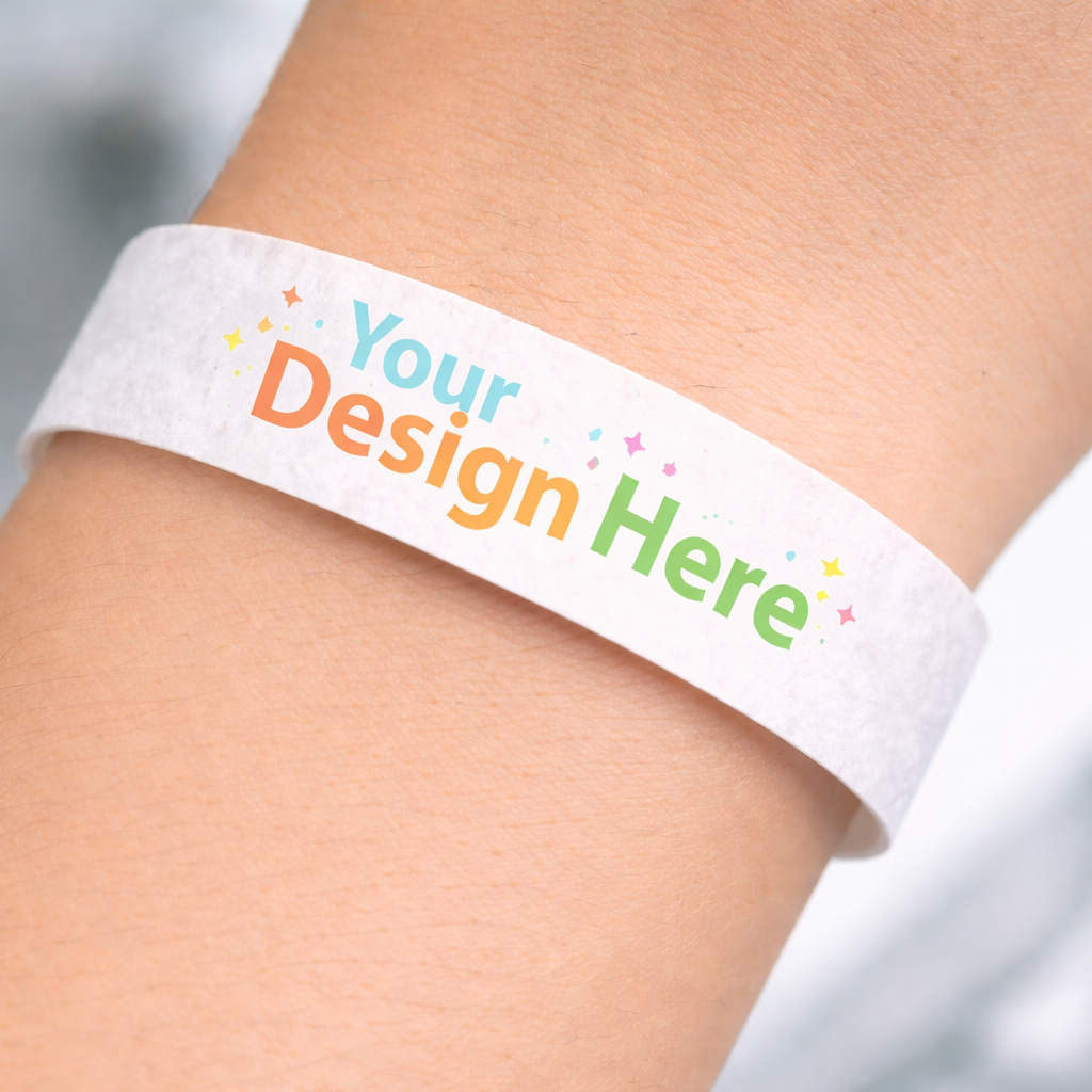 Custom Paper Wristbands with Logo | Event Entry Bands – seedballs