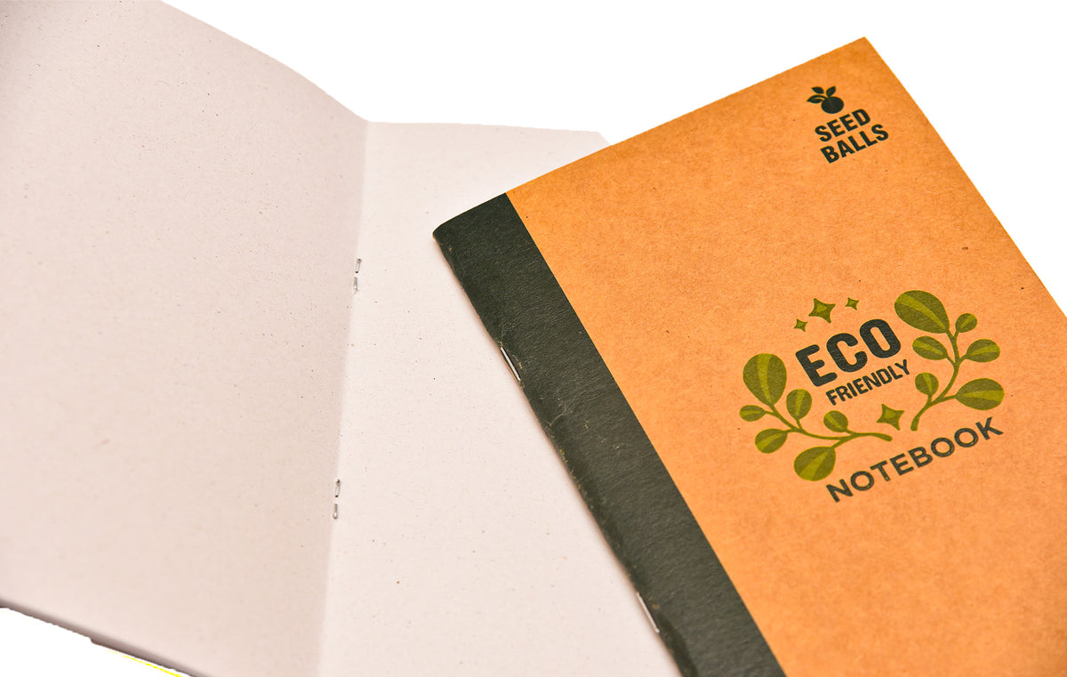 100% Recycled Paper Notebook | Custom Branding Available | Sustainable ...
