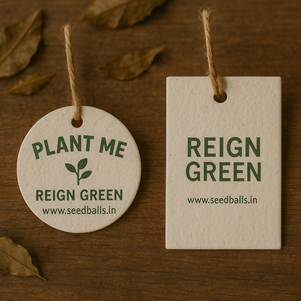 Eco‑Friendly Plantable Seed Paper Tags | Custom Printed Gift Tags | Su ...
