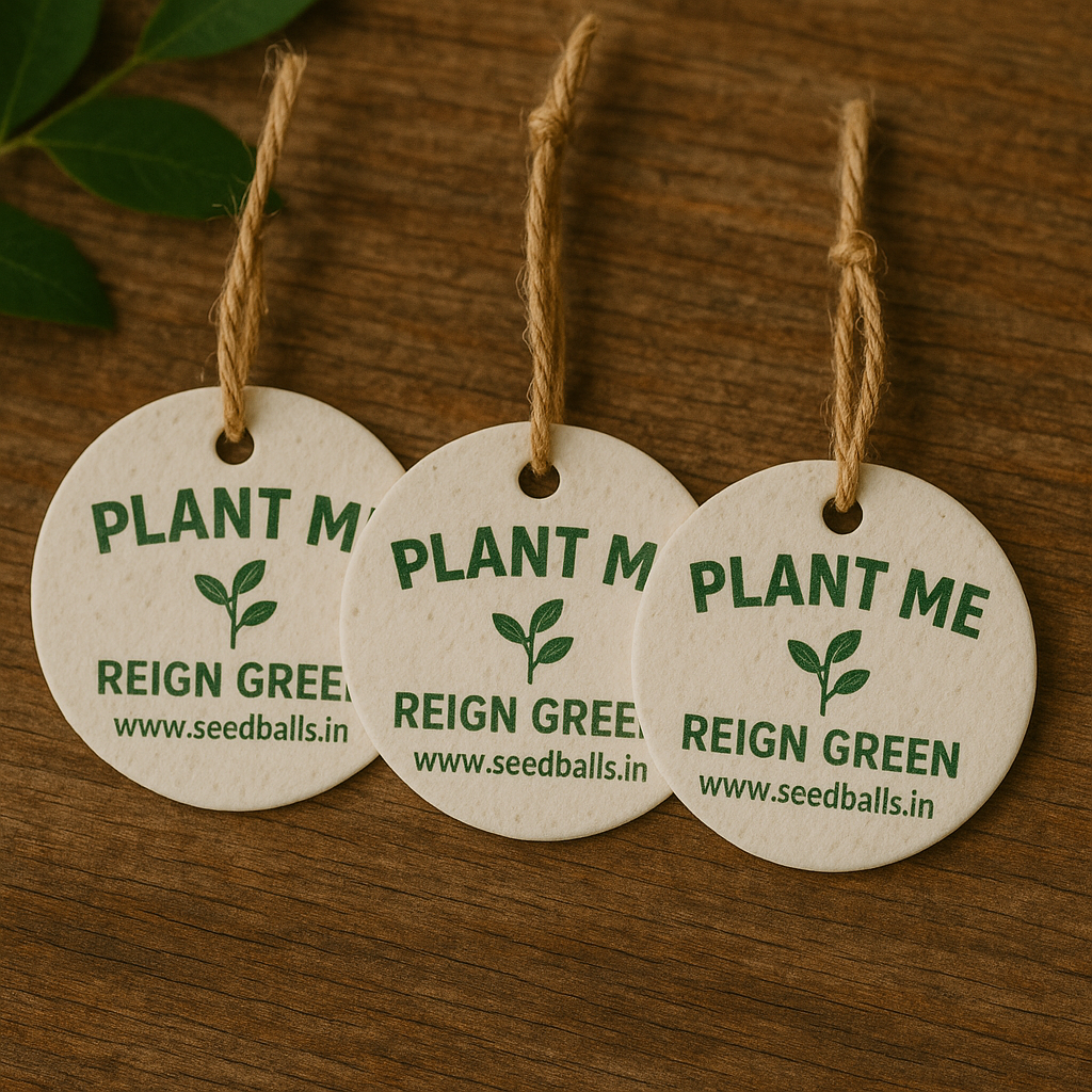 Eco‑Friendly Plantable Seed Paper Tags | Custom Printed Gift Tags | Su ...