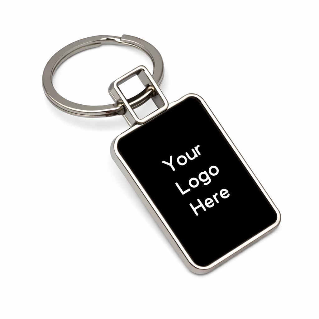 Custom Engraved Metal Keychain (Rectangle) | Logo Key Ring – seedballs