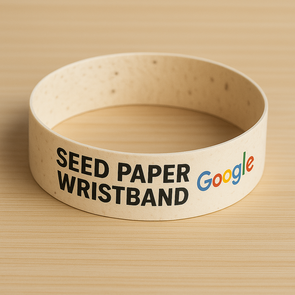 Sustainable Seed Paper Wristband – Corporate Eco-Gift with Plantable I ...