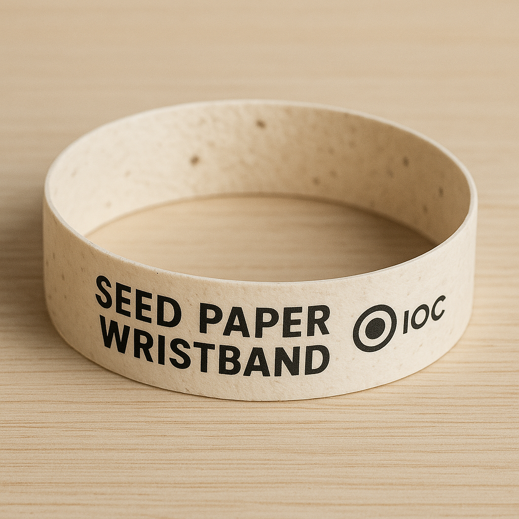 Sustainable Seed Paper Wristband – Corporate Eco-Gift with Plantable I ...