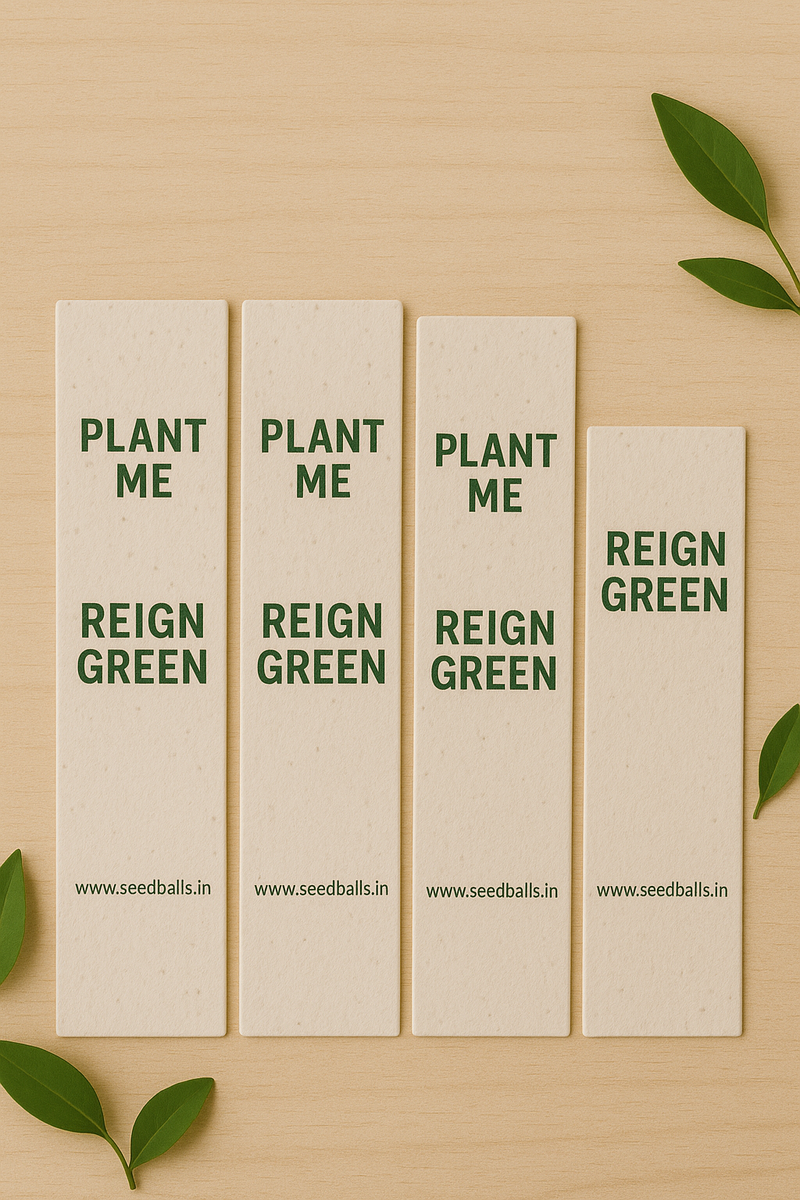 Grow Your Story – Eco-Friendly Plantable Seed Paper Bookmarks, 2 x 6 I ...