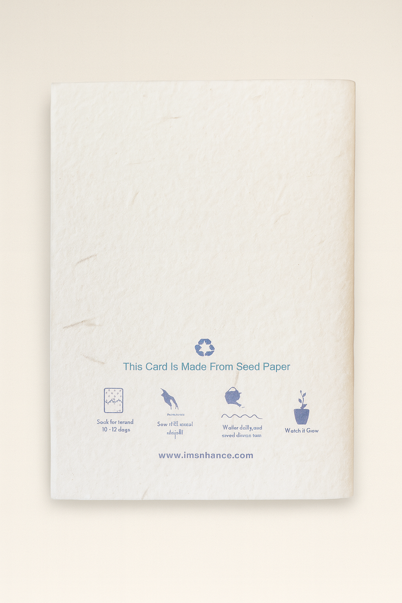 Plantable Seed Paper Notebook | Custom Branded Eco-Friendly Diwali Gift ...