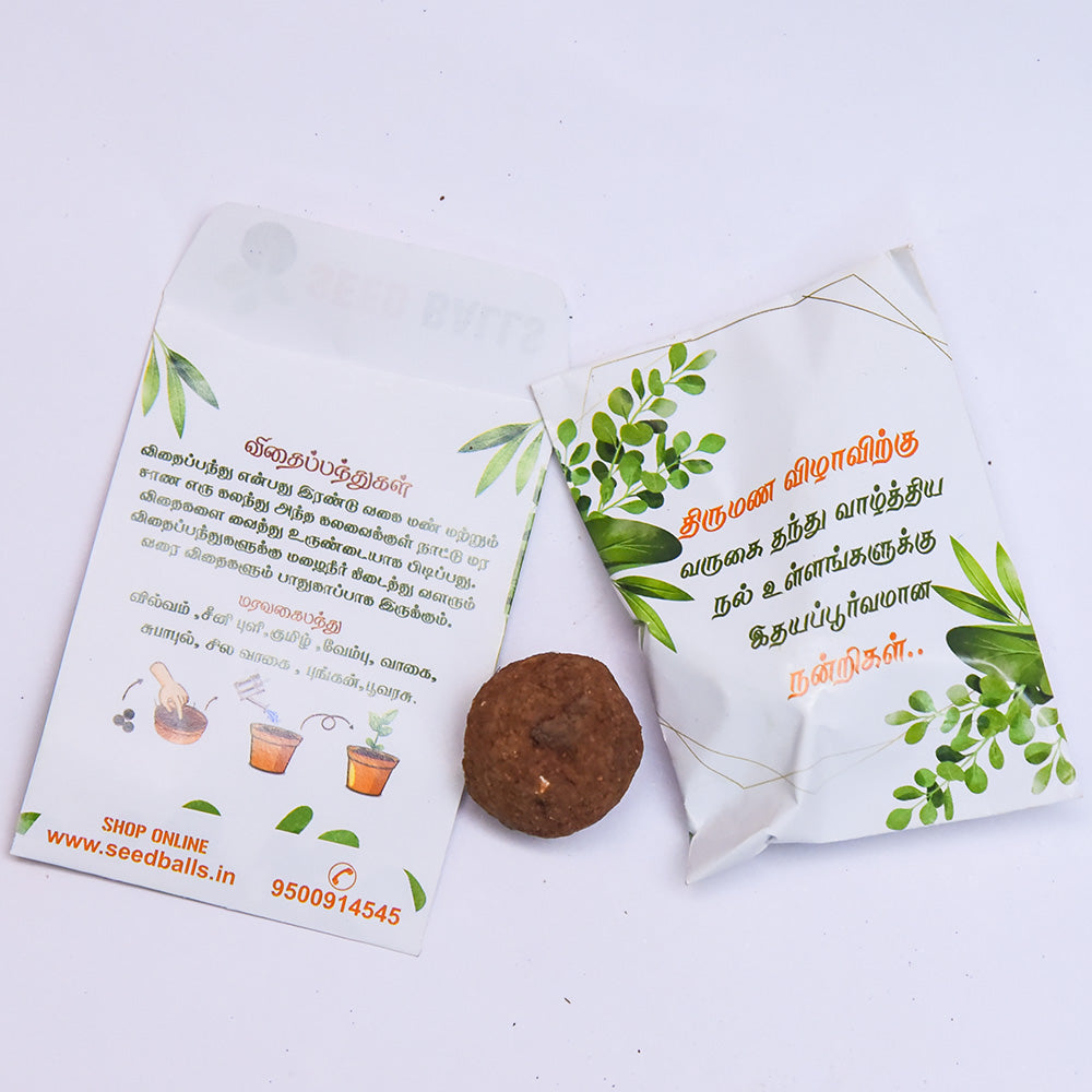 Wedding Return Gift, Pack of 1 Seed Ball – seedballs